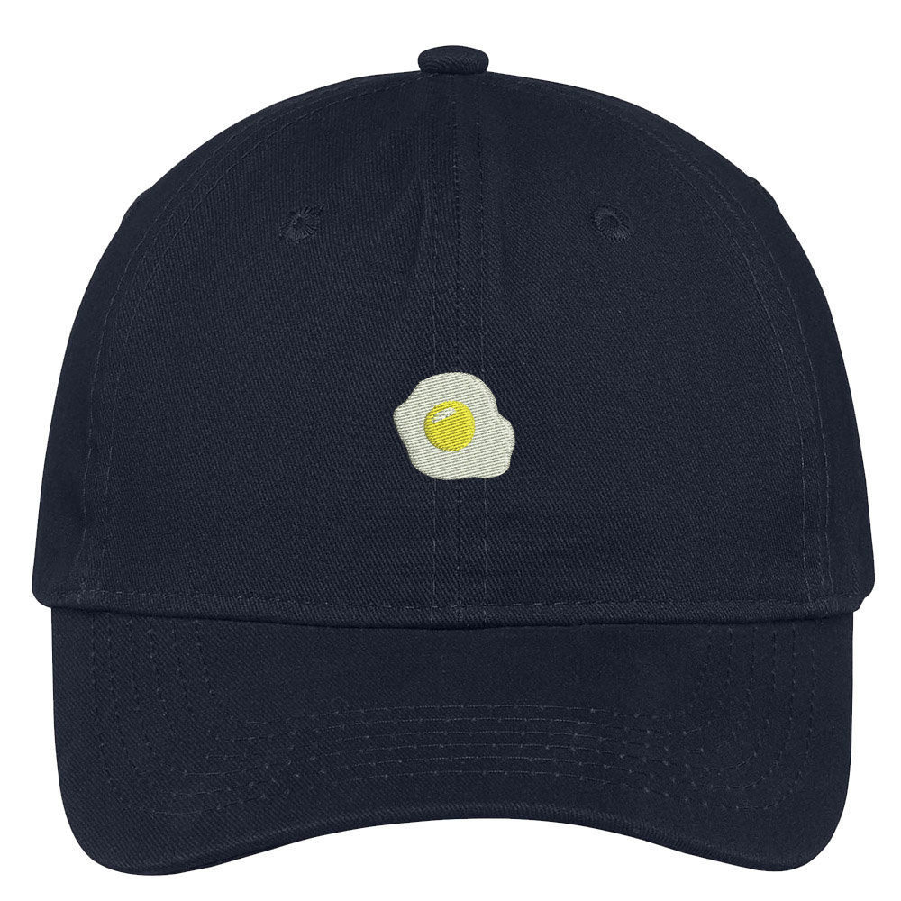 Stitchfy Fried Egg Embroidered Low Profile Soft Cotton Brushed Baseball ...
