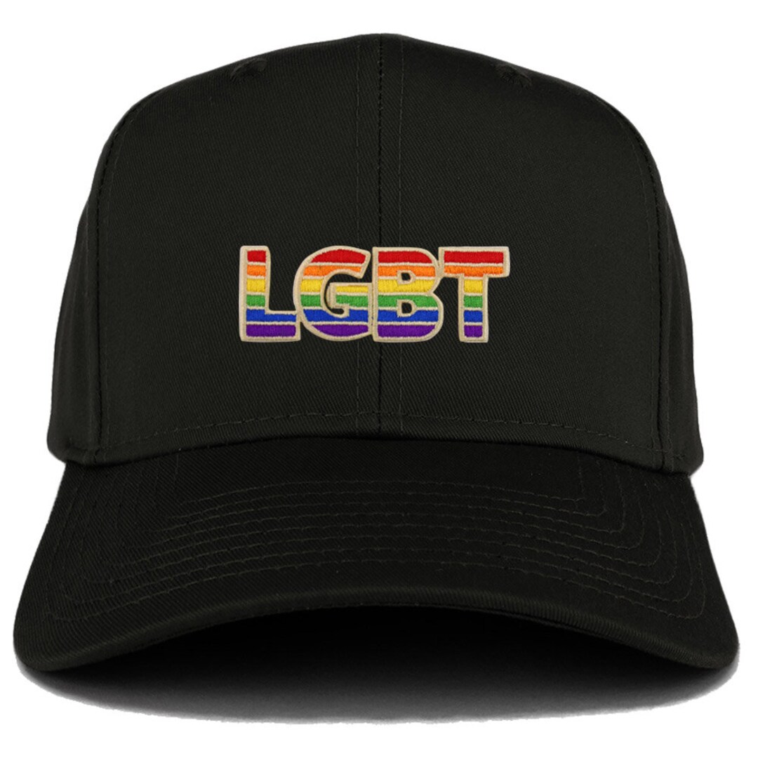 Stitchfy LGBTQ Text Rainbow Patch Structured Baseball Cap (SF-AP0060-27 ...