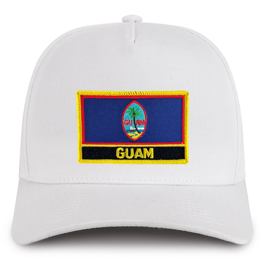 Stitchfy Guam Flag Embroidered Patch 5 Panel Cotton Pro Style Cap (SF-FPR097-NIS-GNV-007) - Etsy