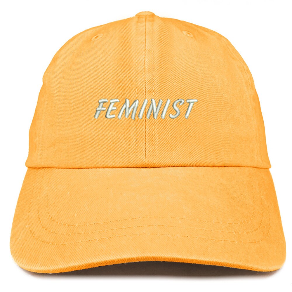 Stitchfy Feminist Embroidered Washed Cotton Adjustable Cap - Etsy