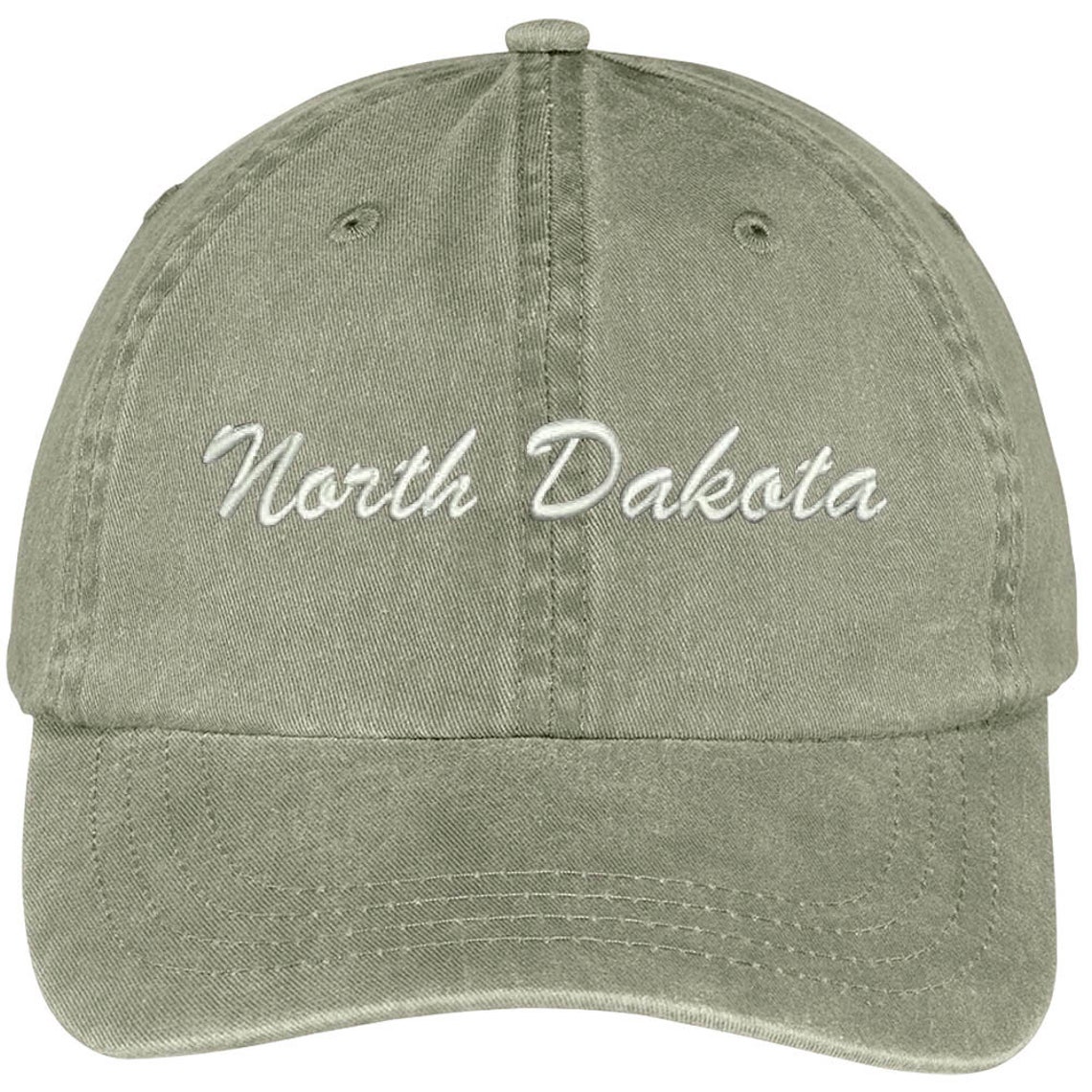 Stitchfy North Dakota State Embroidered Low Profile Adjustable - Etsy