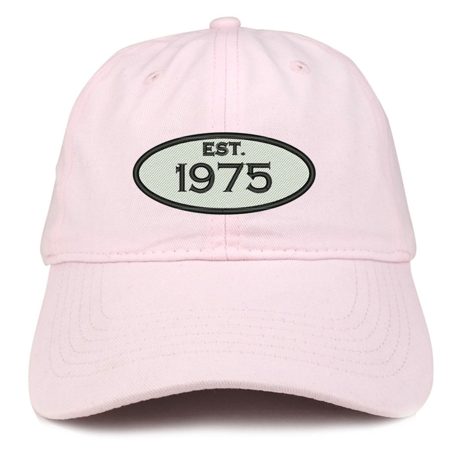 Stitchfy Established 1975 Birthday Embroidered Brushed Cotton Dad Hat ...