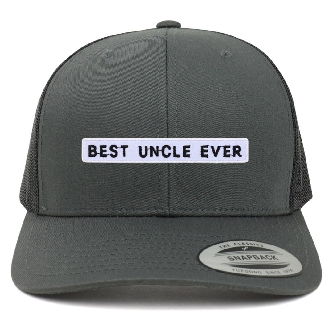 Stitchfy Best Uncle Ever Patch 6 Panel Retro Baseball Mesh Cap (SF ...