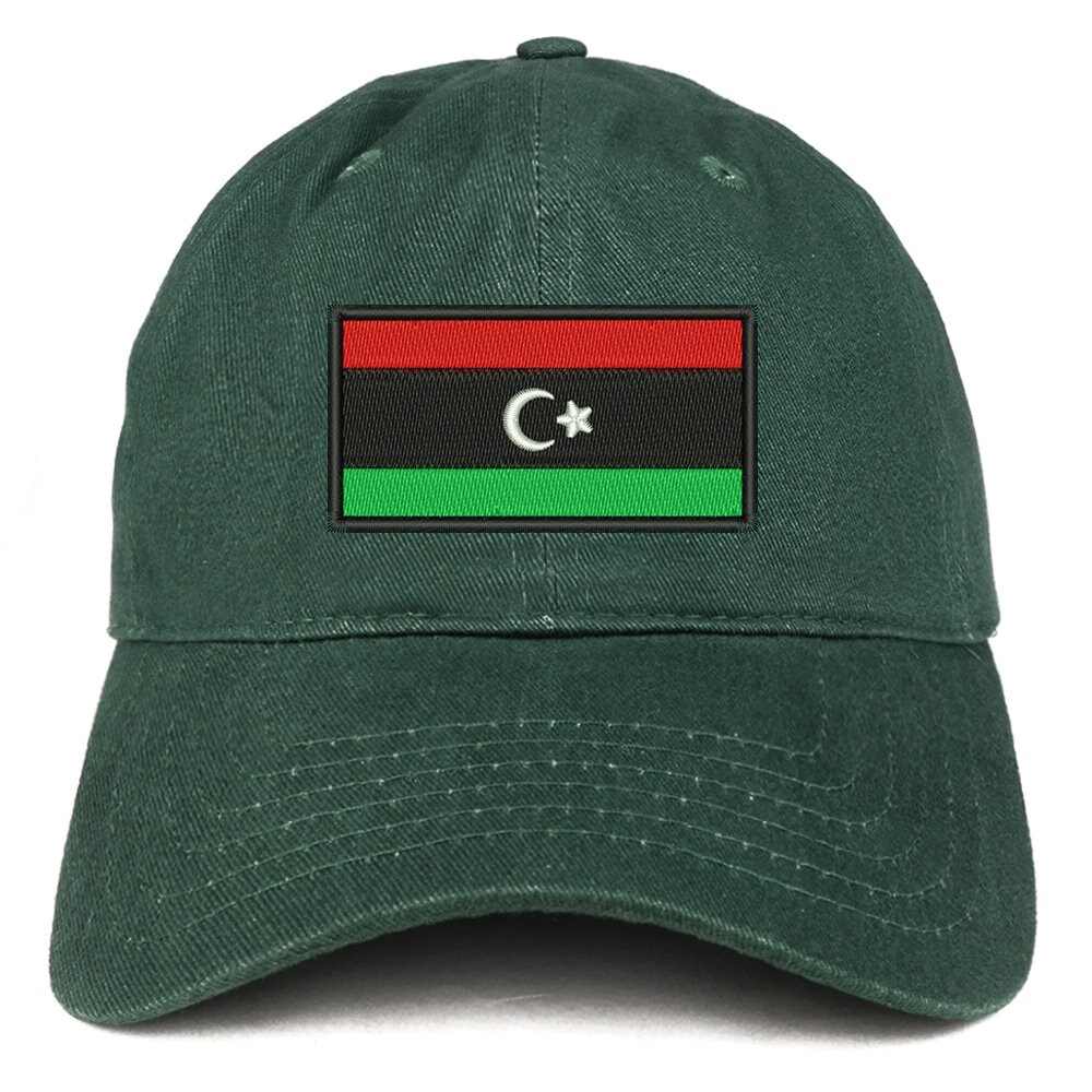 Stitchfy Libya Flag Embroidered Unstructured Cotton Dad Hat | Etsy