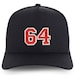 Stitchfy Number 64 Varsity Font Embroidered 5 Panel Structured Snapback ...