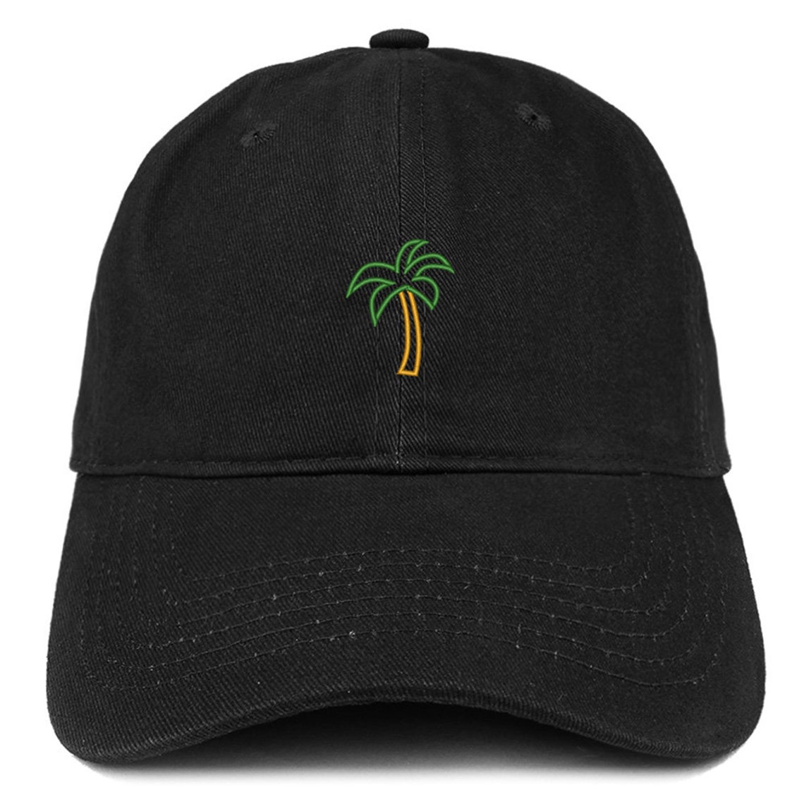 Stitchfy Palm Tree Embroidered Dad Hat Adjustable Cotton Baseball Cap ...