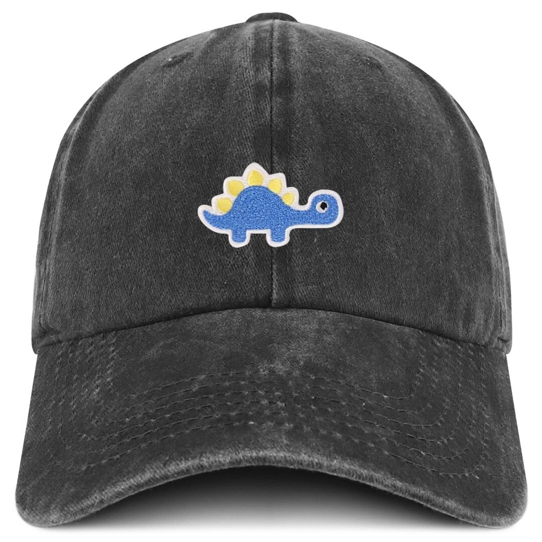 Stitchfy Blue Stegosaurus Dinosaurus Patch Cotton 5 Panel Structured ...