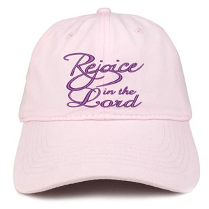 Stitchfy Rejoice in the World Embroidered Low Profile Soft Cotton ...