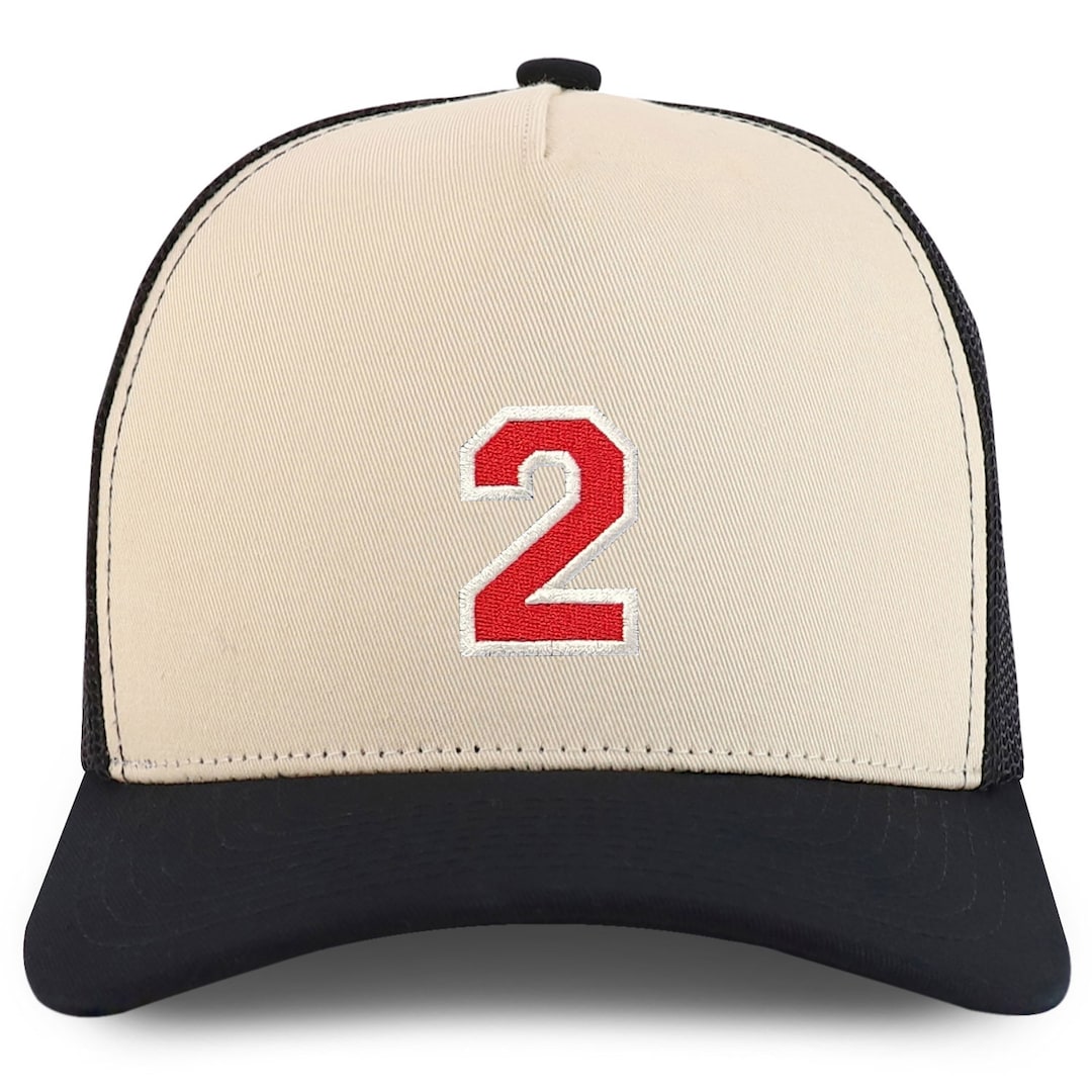 Stitchfy Number 2 Varsity Font Embroidered 5 Panel Structured Snapback ...