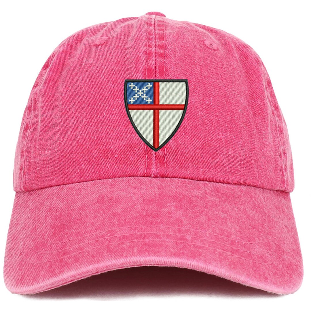 Stitchfy Episcopal Shield Embroidered Washed Low Profile Cap - Etsy