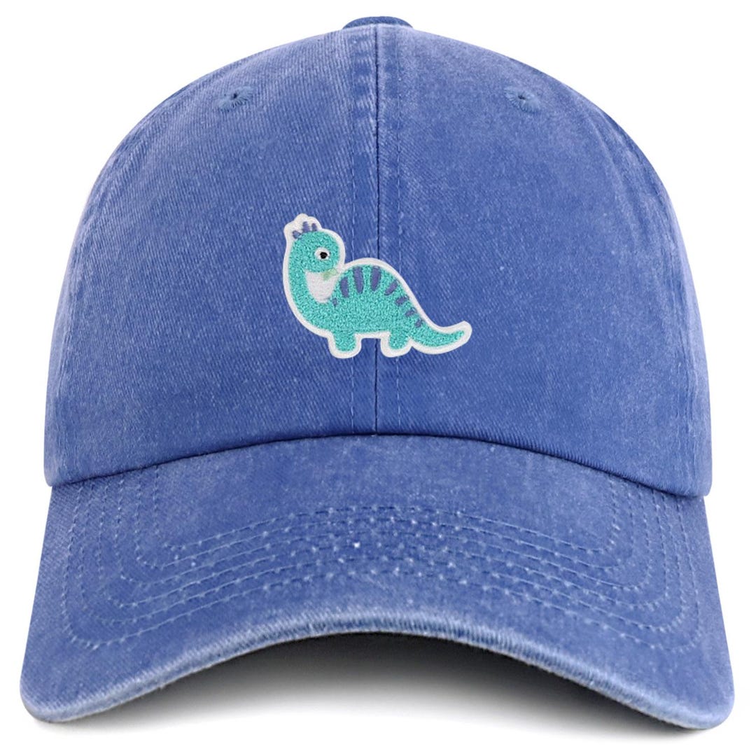 Stitchfy Brontosaurus Dinosaur Patch Pigment Dyed Baseball Cap (SF-AP0356-MGC-7601) - Etsy