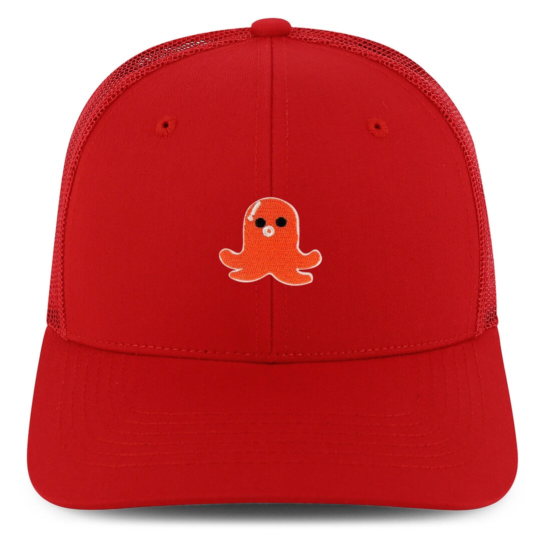 Stitchfy Mini Octopus Embroidered Patch Structured 6 Panel Mesh Back ...