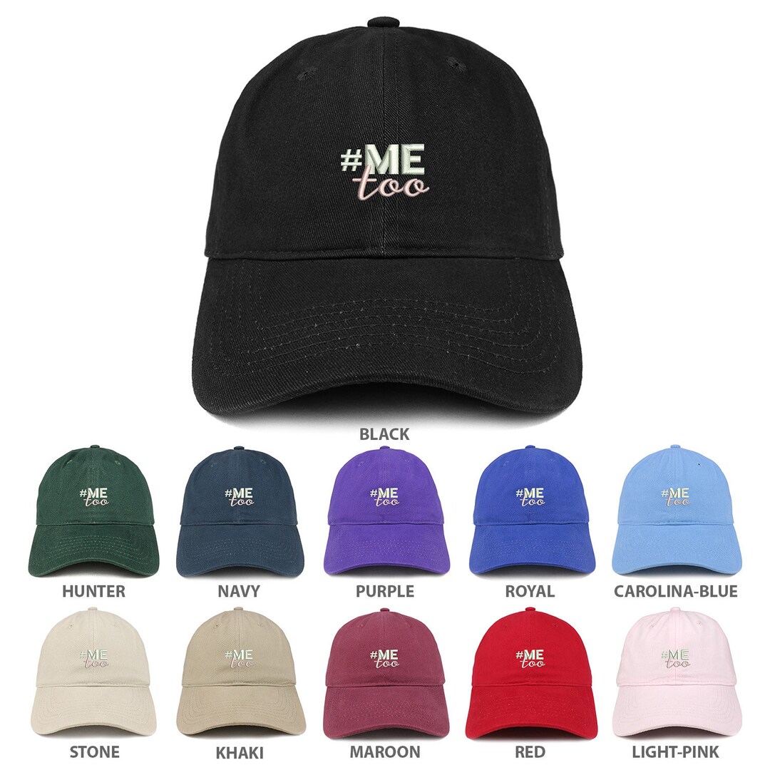 Stitchfy Hashtag #me Too Movement Embroidered Brushed Cotton Cap - Etsy