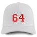 Stitchfy Number 64 Varsity Font Embroidered 5 Panel Structured Snapback ...
