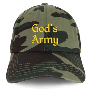 Stitchfy God's Army Embroidered Low Profile Soft Cotton Brushed ...
