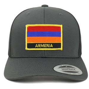 Stitchfy Armenia Flag Patch Retro Trucker Mesh Cap - Etsy