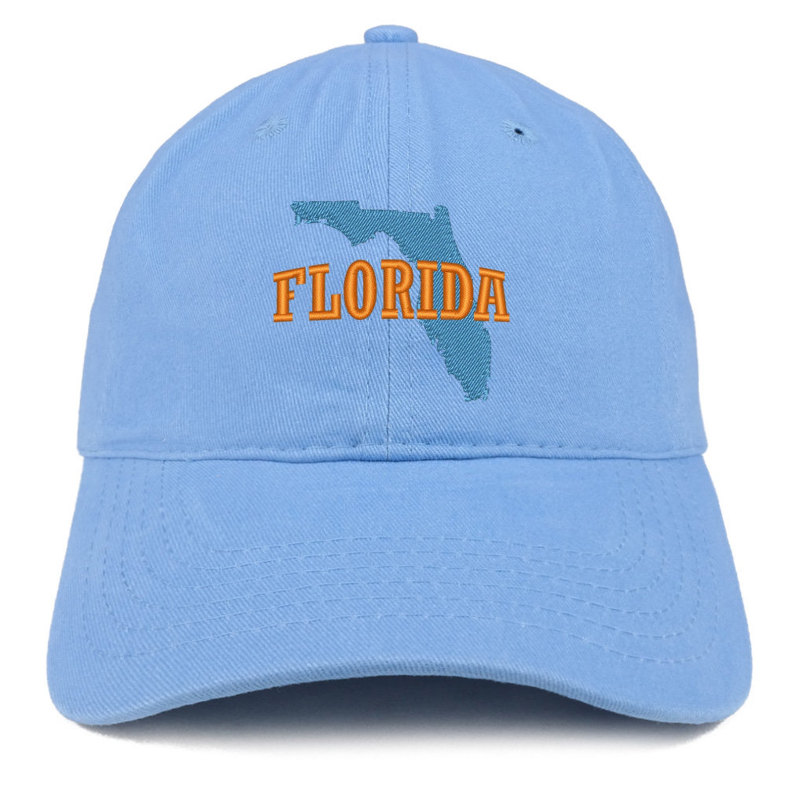 Stitchfy Florida State Map Embroidered Unstructured Cotton Dad - Etsy