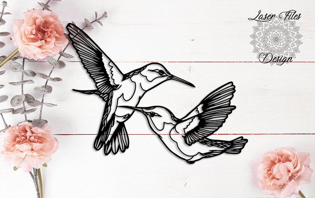 Kolibri Humming Bird Hummingbird Laser Paper Cut Vinyl File Design to ...