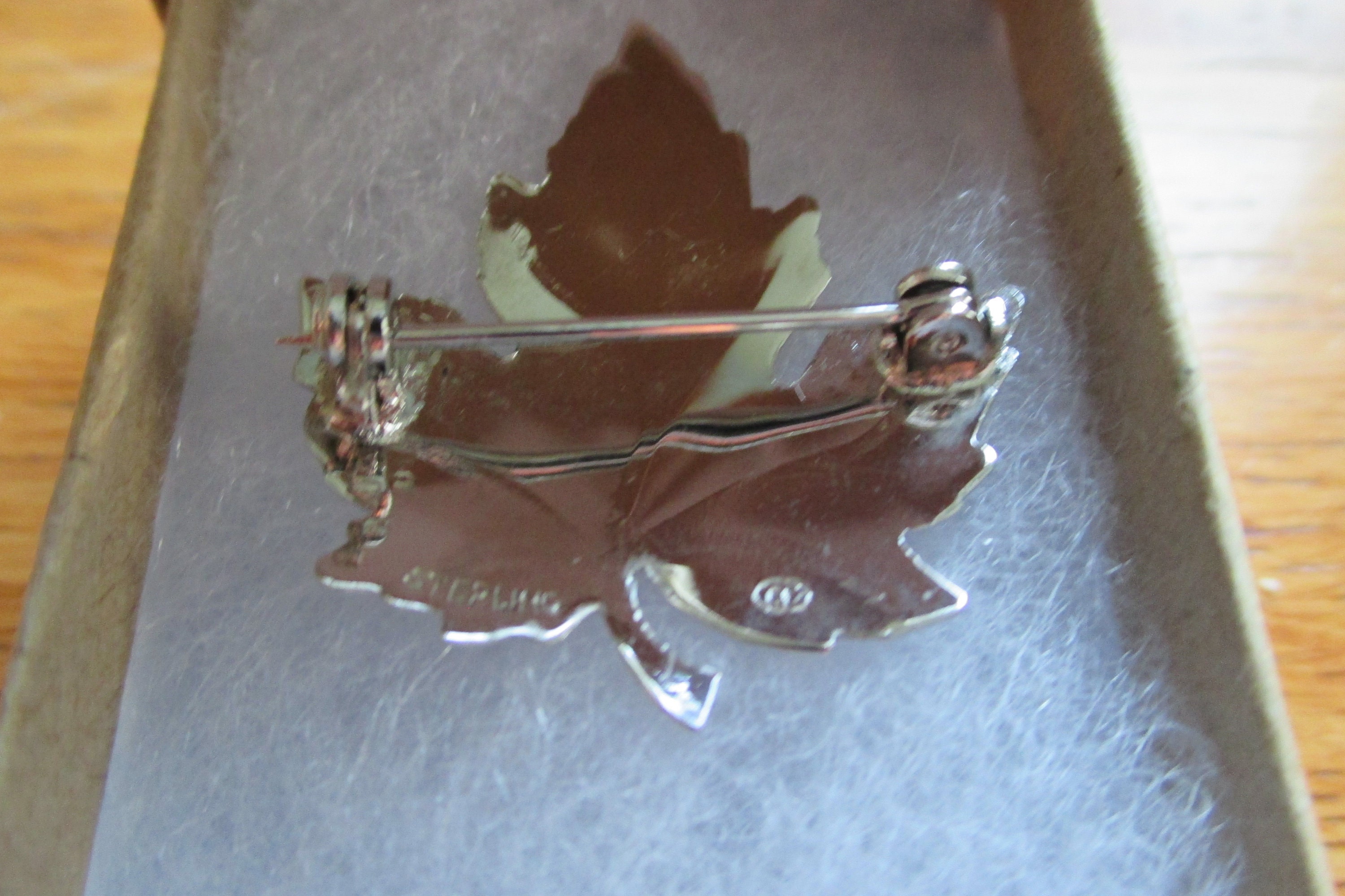 Sterling Maple Leaf Pin - Etsy