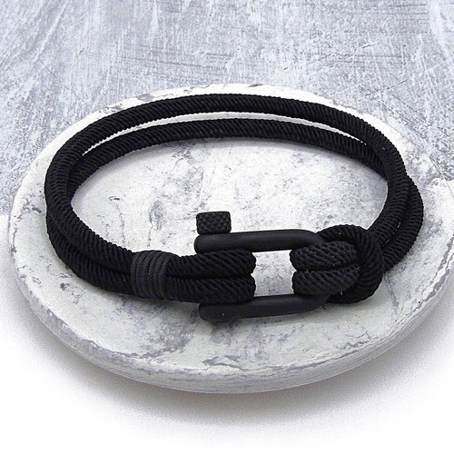 Personalised Men's Nautical Double Strand Rope Bracelet - Etsy