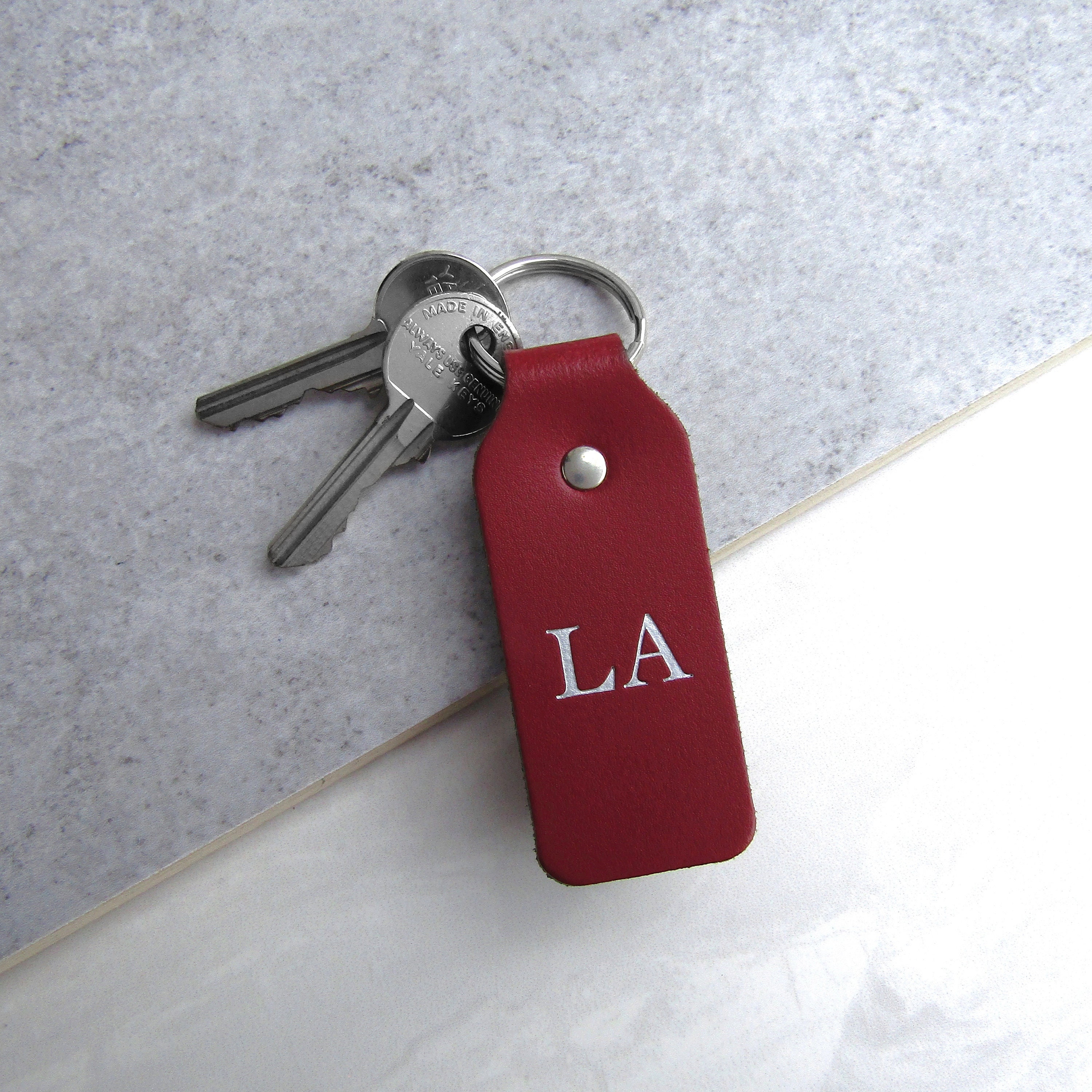Handmade Personalised Leather Keyring or Key Fob Gifts for - Etsy