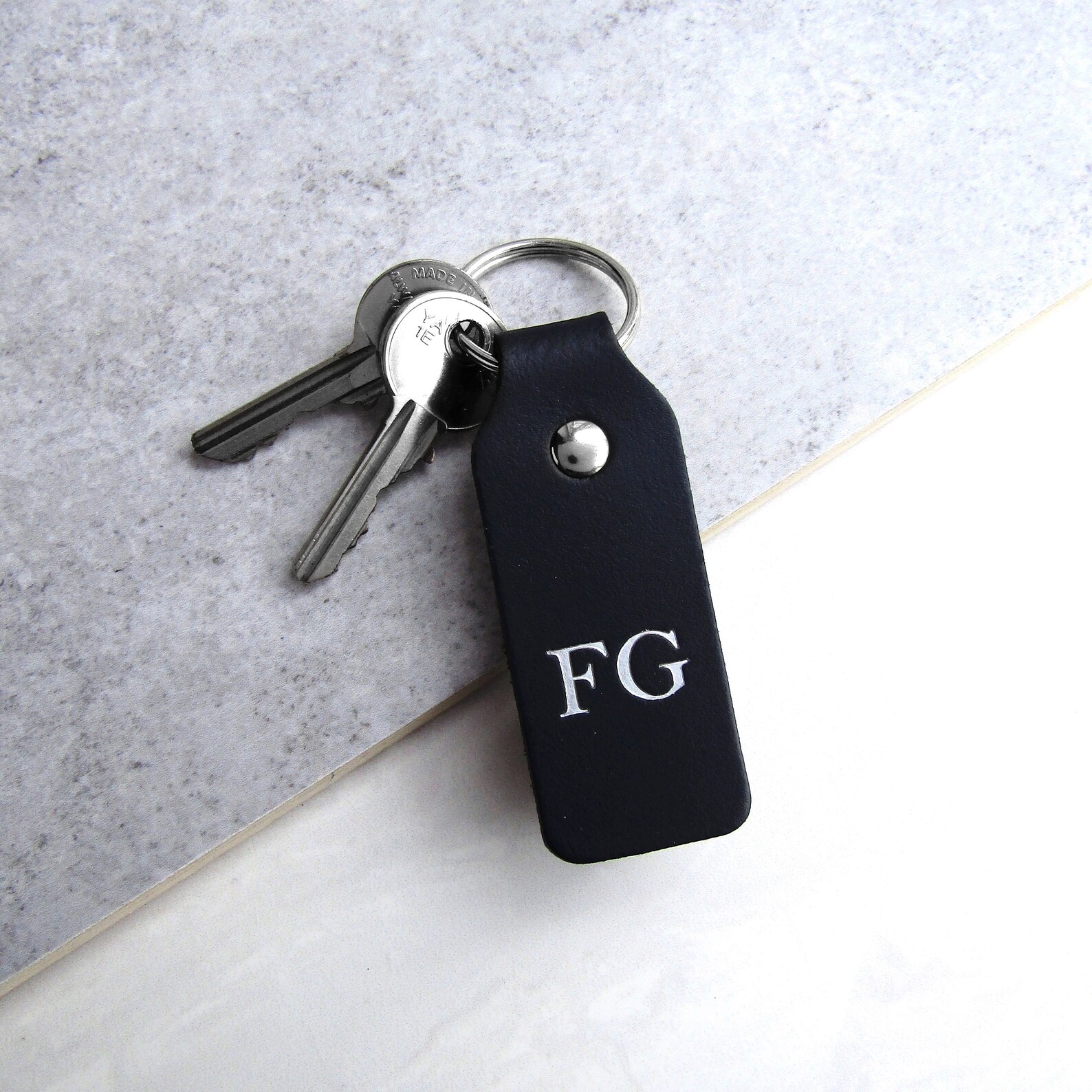 Handmade Personalised Leather Keyring or Key Fob Gifts for - Etsy