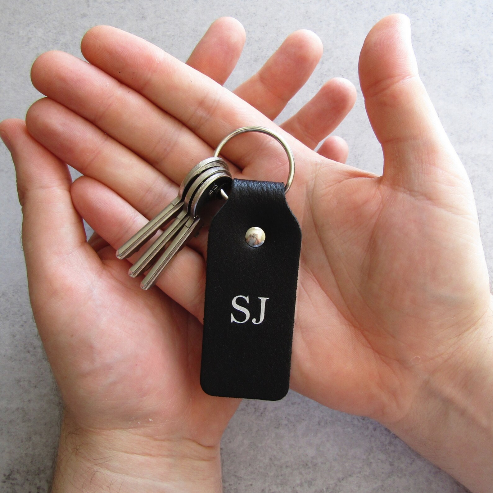 Handmade Personalised Leather Keyring or Key Fob Gifts for - Etsy