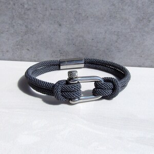 Personalised Men's Nautical Double Strand Rope Bracelet With Bolt Clasp ...