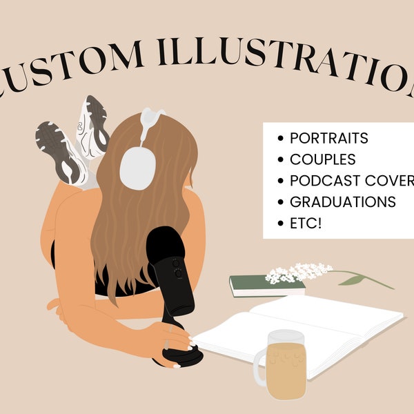 Custom Illustration Birthday - Etsy