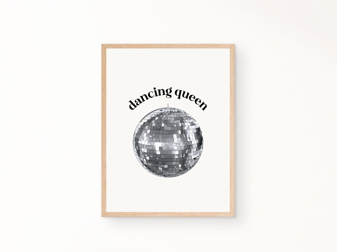 Dancing Queen Disco Wall Art Digital Print by in Bloom Company - Etsy