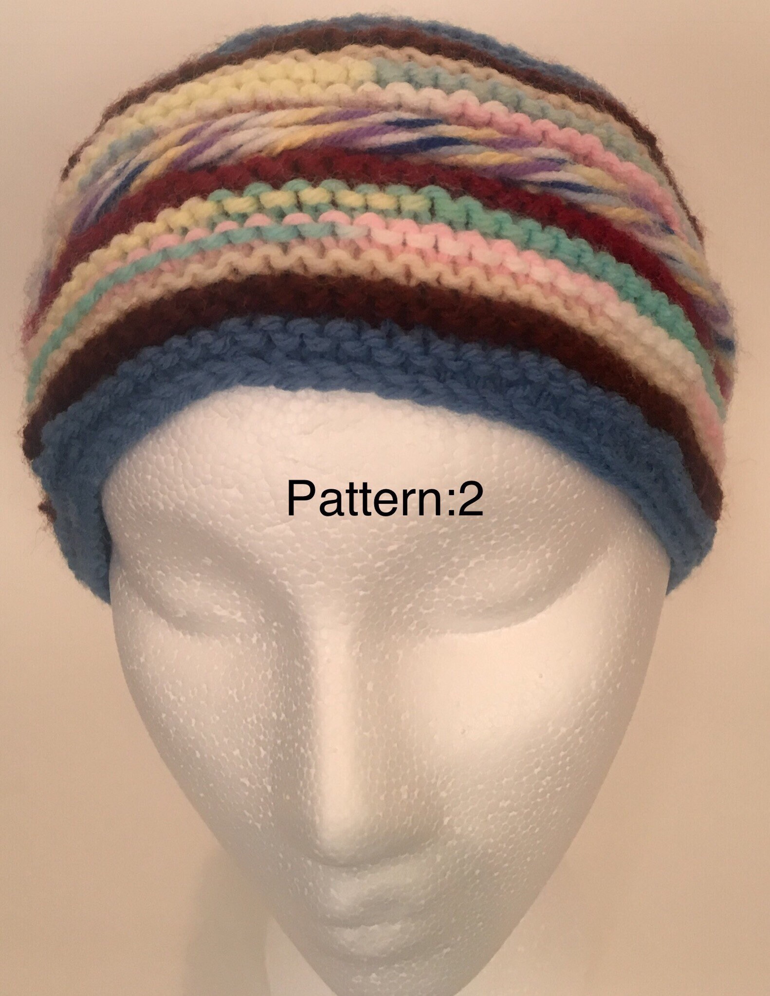 Handknitted Multi Colored Headbands. Trendy Ear Warmers/bandana. Red ...