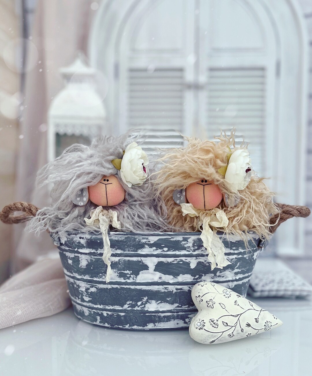 Easter Fluffy Lamb. Tilda Sheep. Easter Ornament. Easter Decoration ...