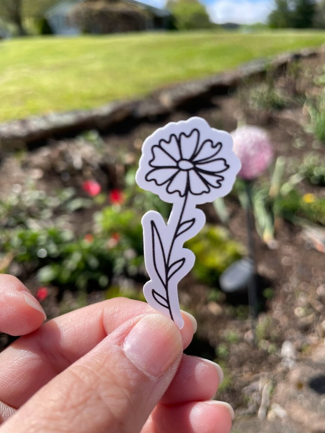 Birth Flower Stickers, Floral Laptop Stickers, Phone Case Sticker ...