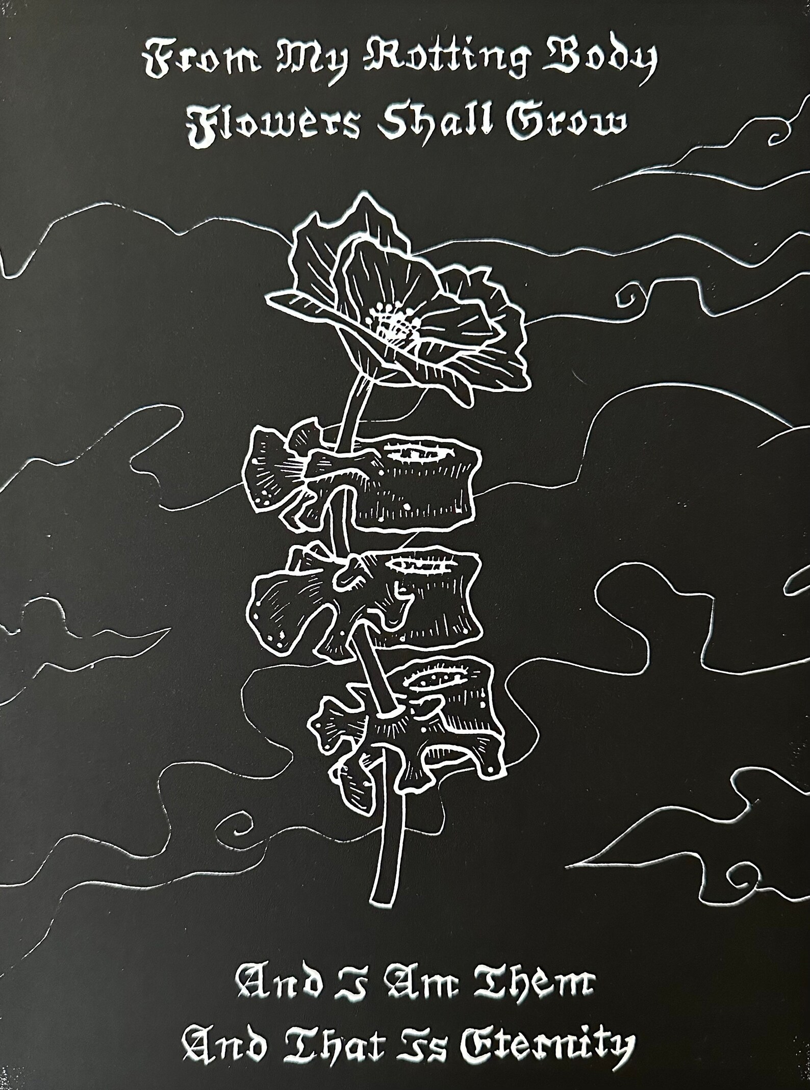 Eternal Flower | Hand Carved, Original 11x14 Linocut Relief Print in ...