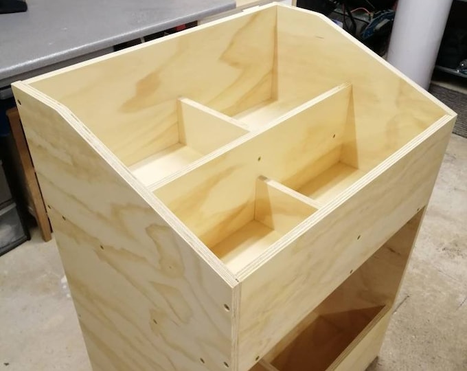 2 Tier - LP Vinyl Record Storage, Browser, Flip Bin - Etsy