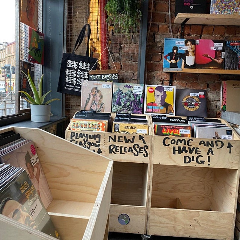 LP Vinyl Record Storage Browser Flip Bin | Etsy