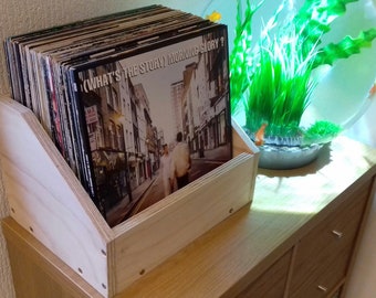 2 Tier LP Vinyl Record Storage Browser Flip Bin - Etsy