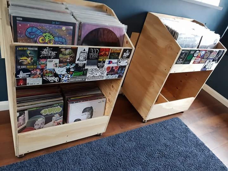 LP Vinyl Record Storage Browser Flip Bin | Etsy