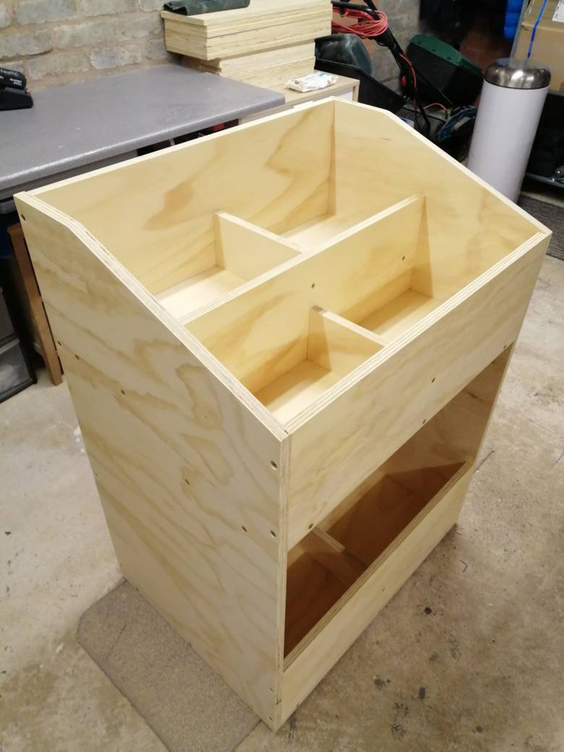 2 Tier LP Vinyl Record Storage Browser Flip Bin - Etsy