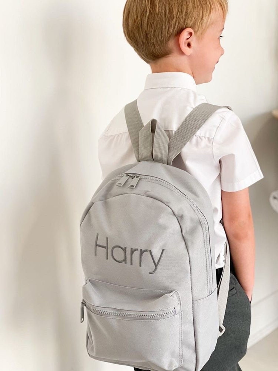 Personalised Childrens Backpack, Embroidered Name, Kids School Rucksack ...