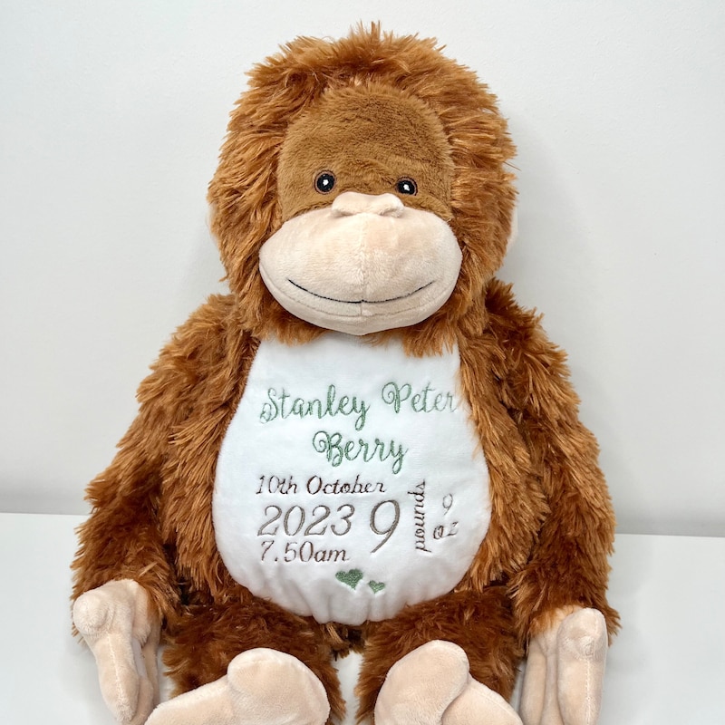 Monkey Teddy - Etsy UK