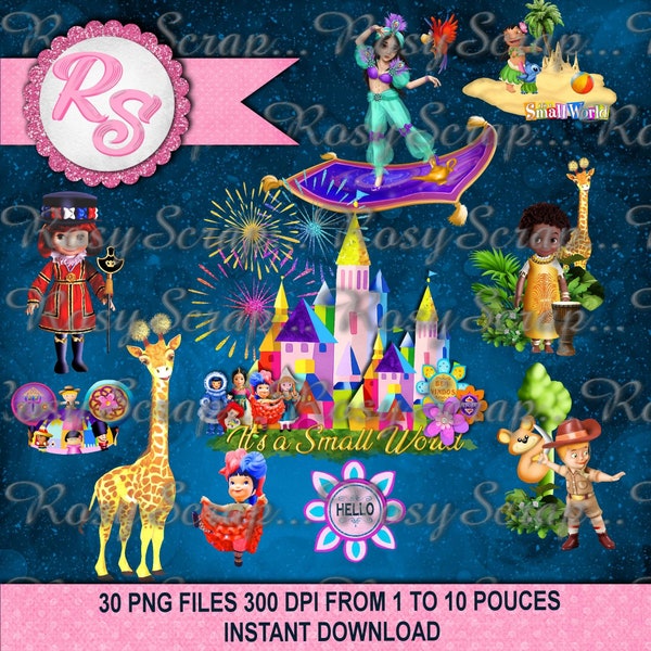 Its a Small World Clipart - Etsy