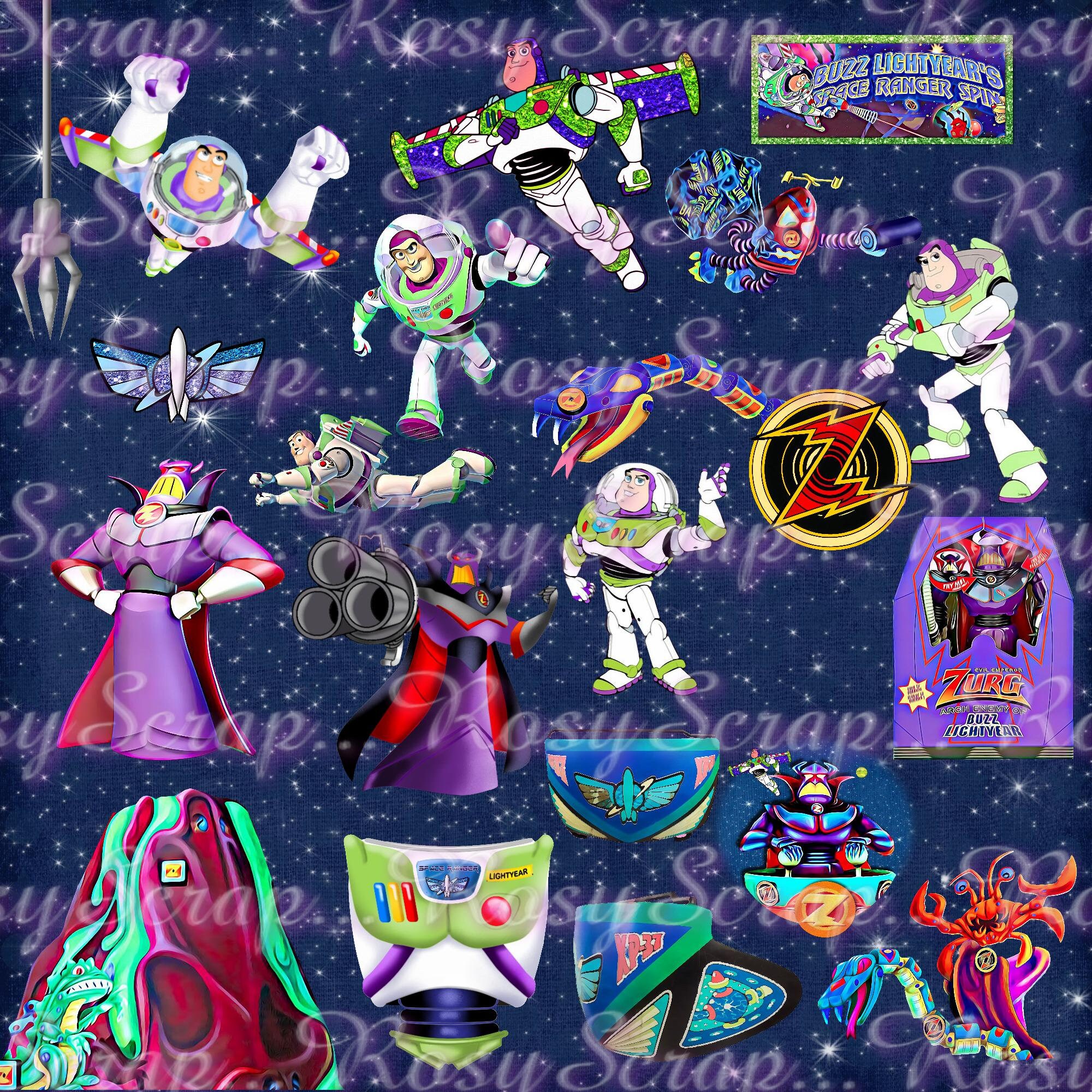 BUZZ Lightning, 106 archivos PNG de 300 ppp hasta 27 cm de altura ...