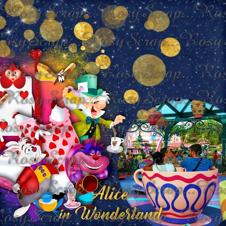 ALICE in Wonderland , 22 Png Files 300 Dpi. For - Etsy