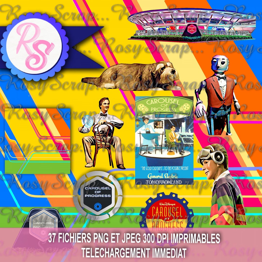 CAROUSEL of Progress 37 Png Files 300 DPI Including 4 Large - Etsy