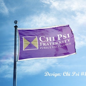 Chi Psi Officially Licensed Flag Banner - Etsy