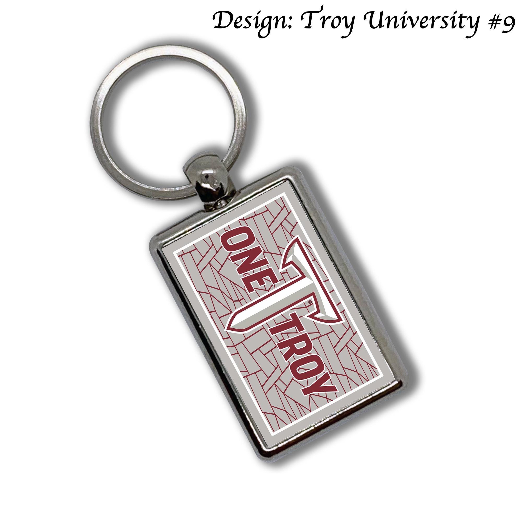 Troy University Key Chain Metallic - Etsy