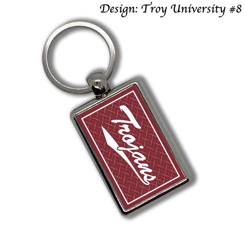 Troy University Key Chain Metallic - Etsy