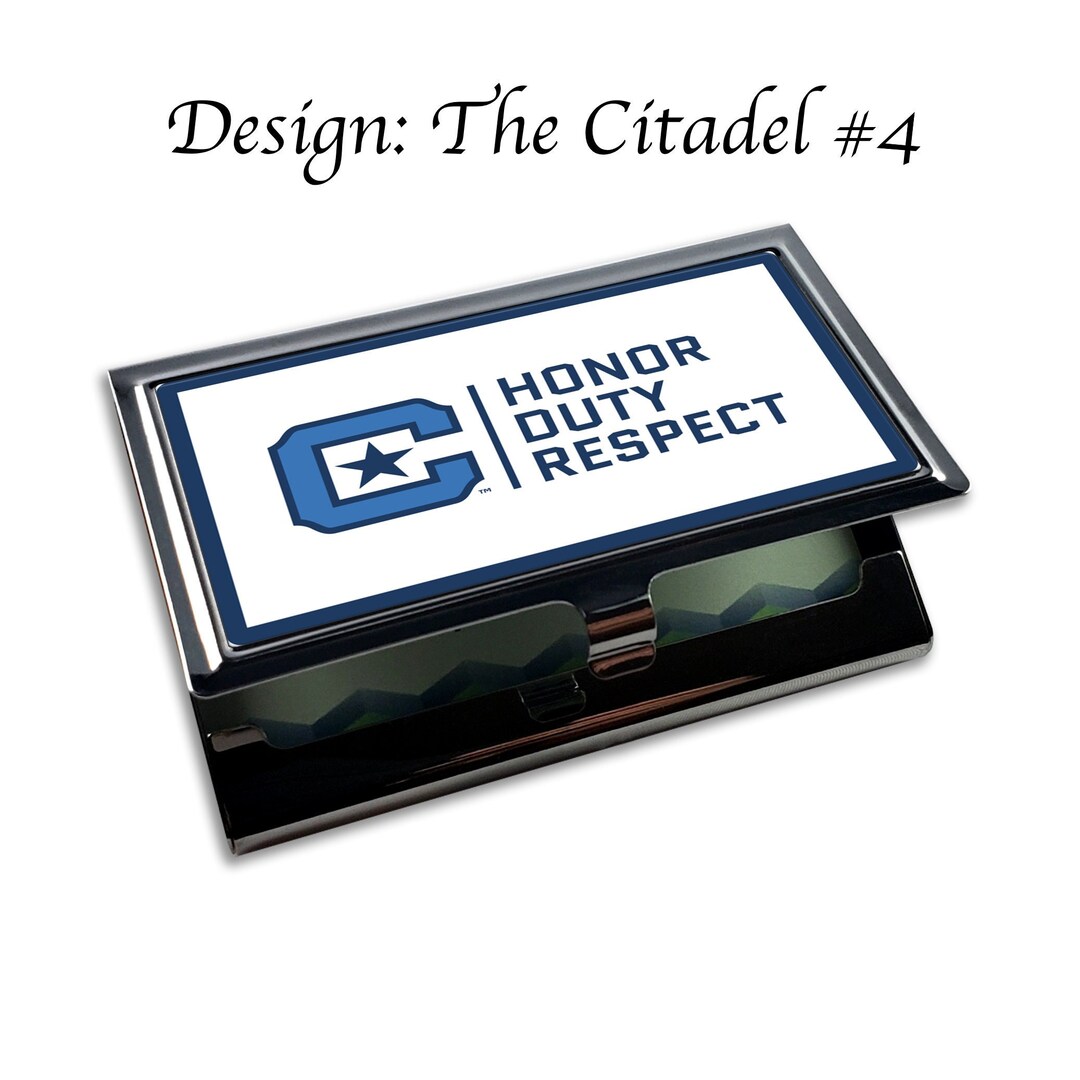 The Citadel Business Card Holder - Etsy