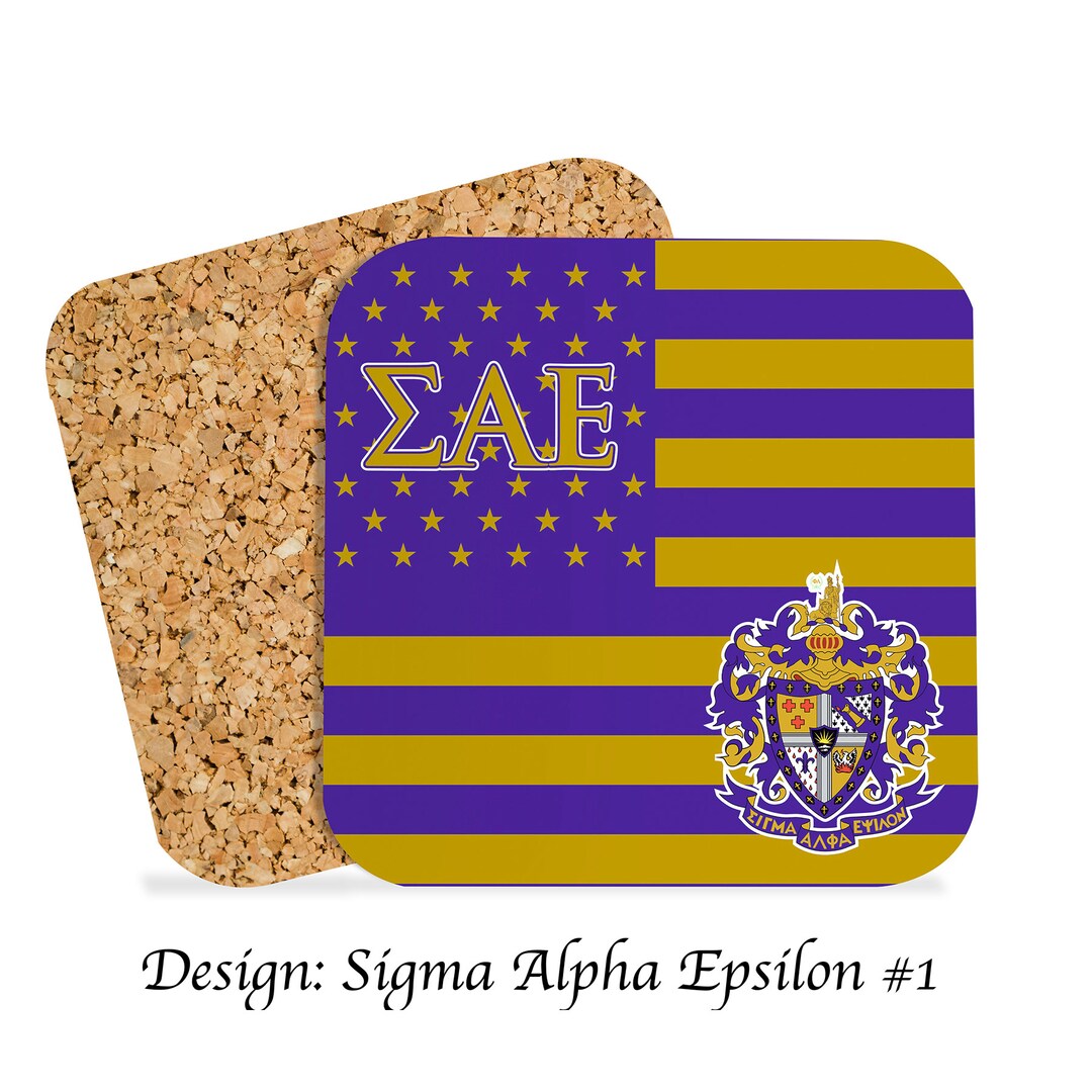 Sigma Alpha Epsilon Beverage Coasters Square (set of 4) - Etsy